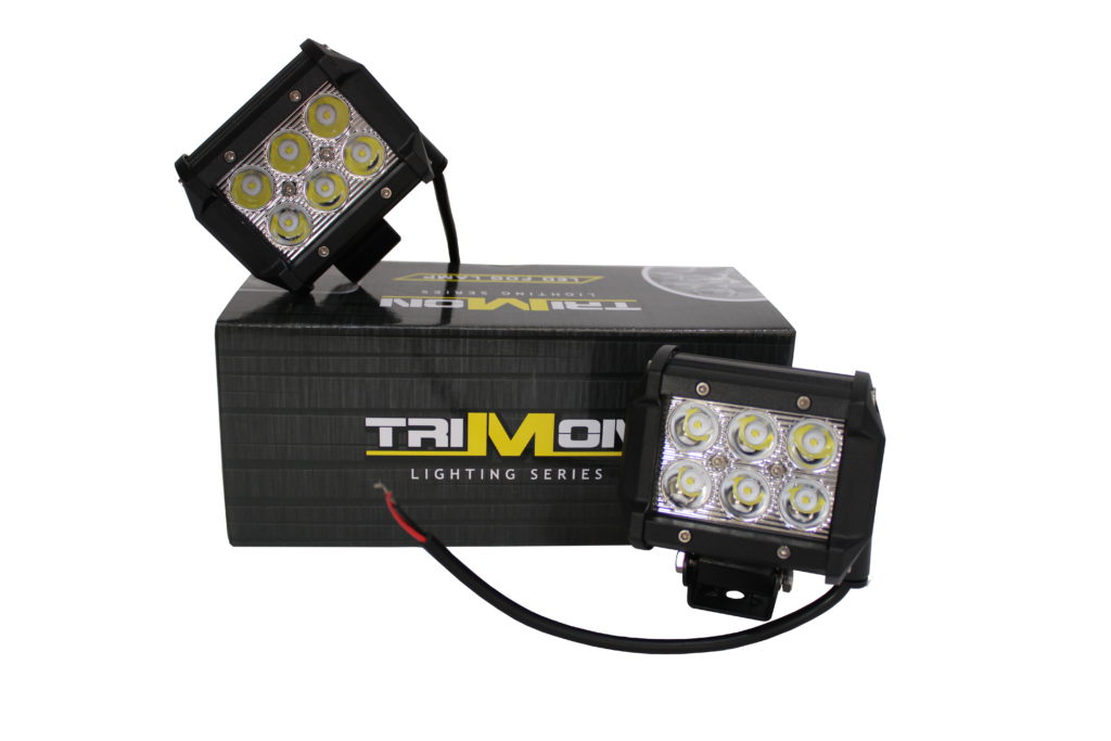 EXPLORADORA CUADRADA 12V-24V CON HALO - TRIMON - Lujos y accesorios